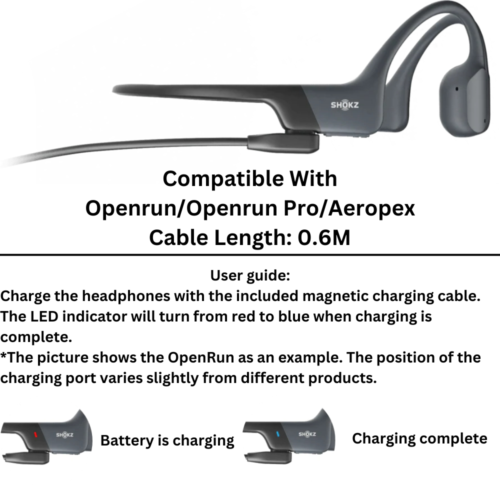 Shokz OPENRUN PRO/OPENRUN/OPENCOMM/OPENCOMM2 Magnetic Charging Cable ...
