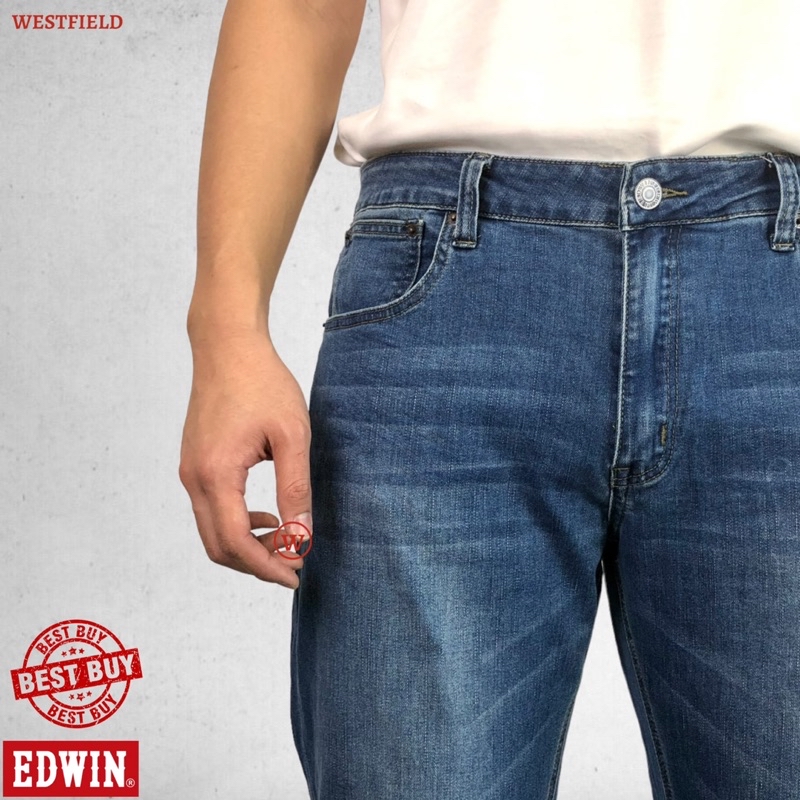 EDWIN 505 MEN'S STRETCHABLE STRAIGHT CUT JAPAN BLUE JEANS ( 7705 2782 ...