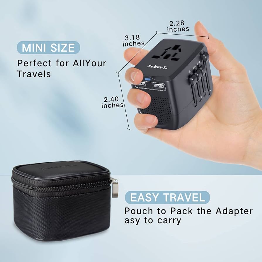 Universal Travel Adapter Bag Cover Power Plug Adapter Power Socket ...