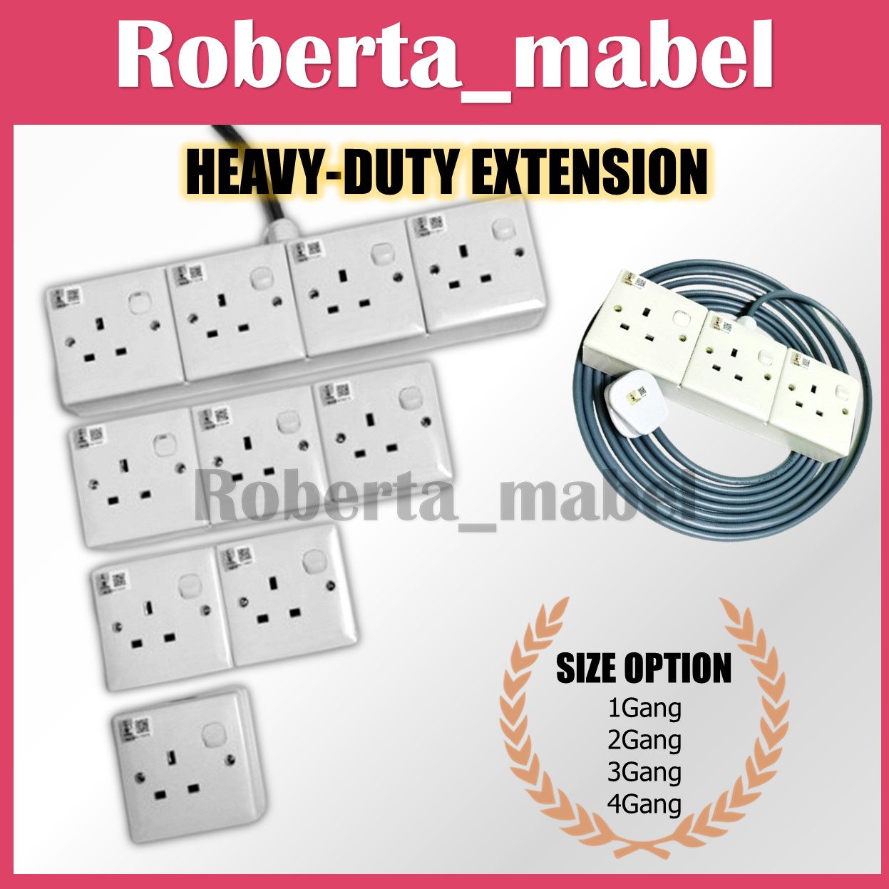 SIRIM Socket Extension Heavy Duty Extension Plug Heavy Duty Wire ...