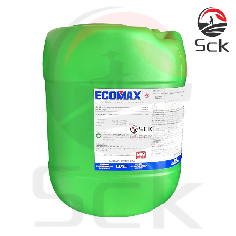 100% Original 20L ECOMAX GLYPHOSATE 41% / (ACTIVE INGREDIENT SAME AS ...