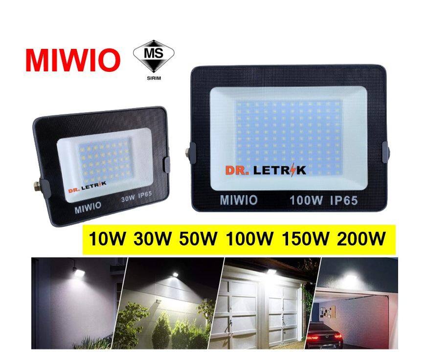 MIWIO LED Spotlight 10W 20W 30W 50W 100W 150W 200W IP65 Daylight 6500K ...
