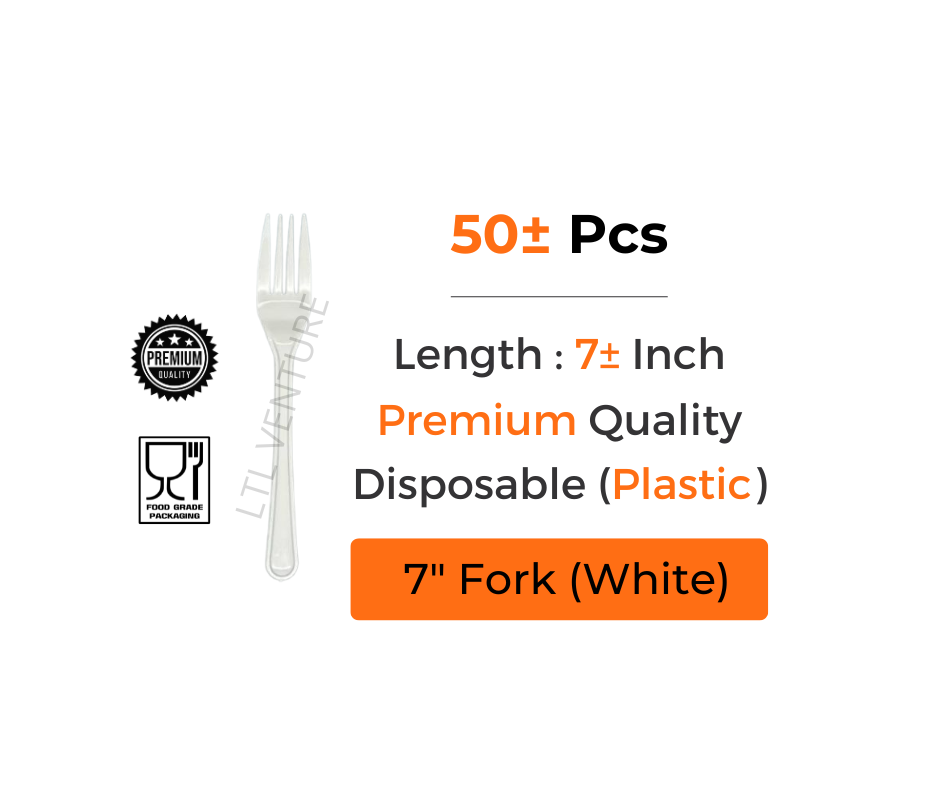 (50Pcs) 7" Inch White/Black/Clear Premium Disposable Long Big Spoon and ...