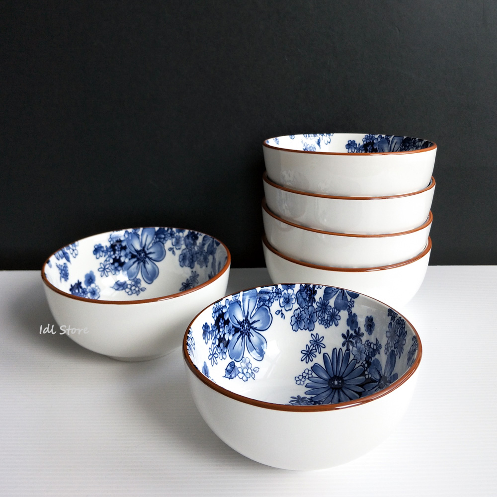 Porcelain Dinner Plate Soup Plate Bowl Set Pinggan Mangkuk Japenese ...