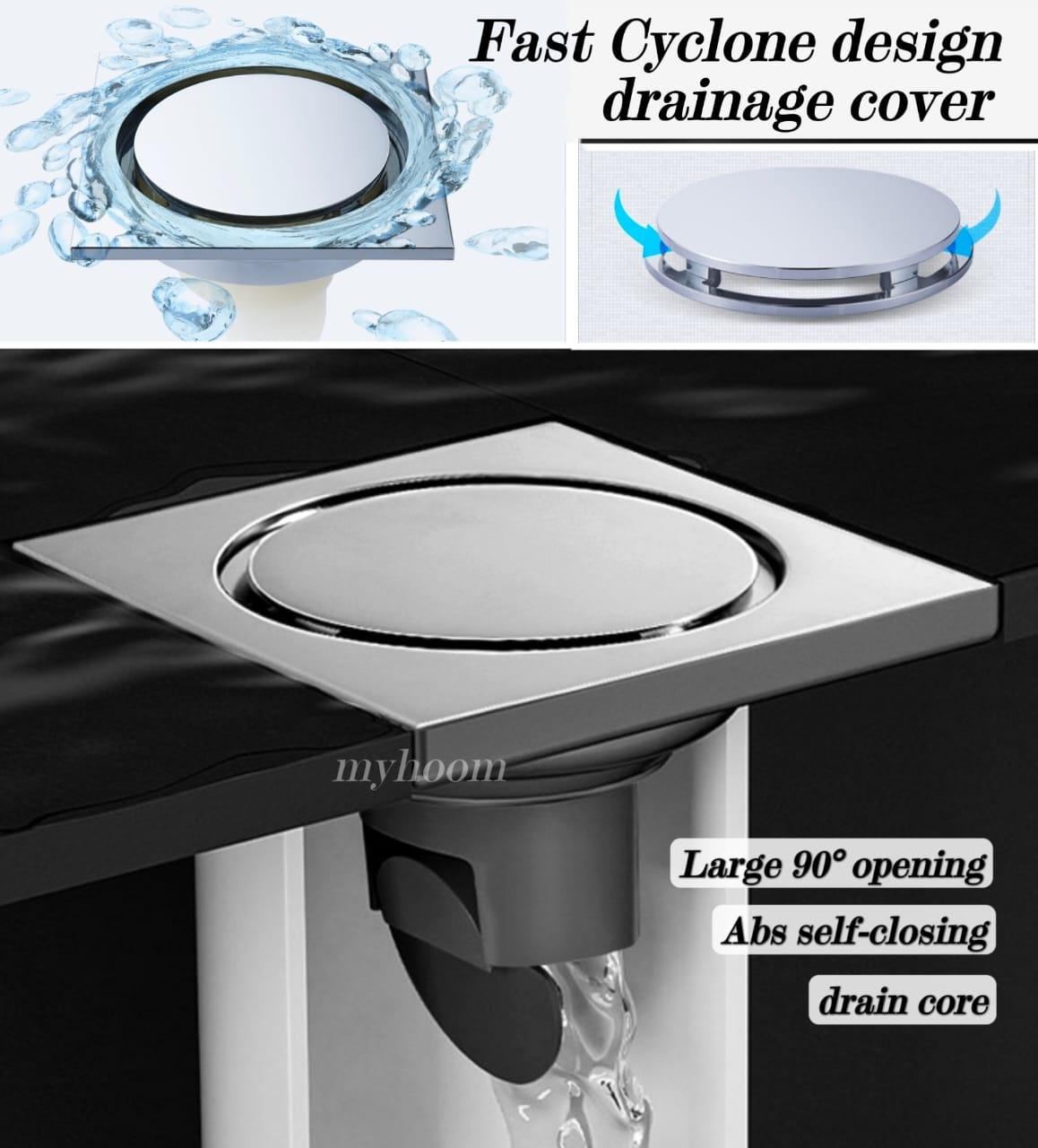 Full copper washing machine area floor drain. 10cm Anti Insects floor ...