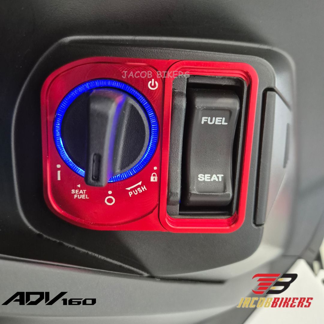 Honda ADV 160 Starter Switch Cover Alloy Lock Guard Mainswitch Cover ...