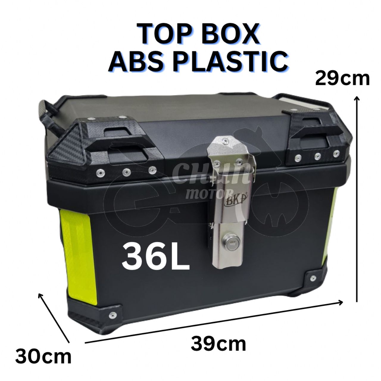 BKP Motorcycle 36L Box Monolock + RAPIDO Monorack Set Benelli RFS150i ...