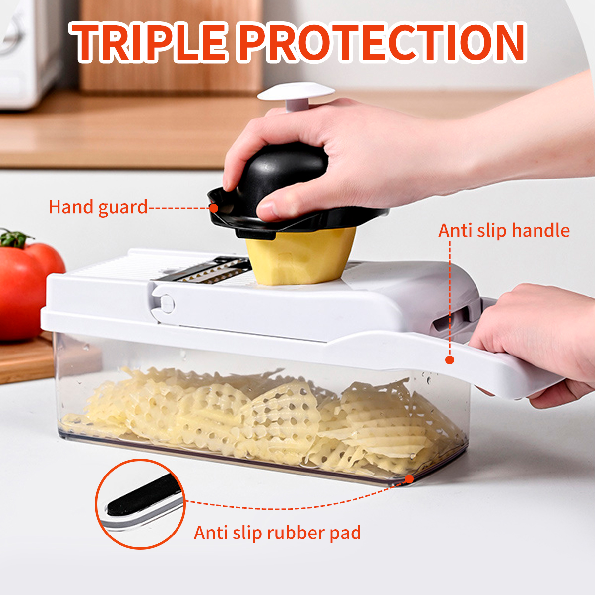 Multifunctional Vegetable & Fruit Cutter Potato Carrot Onion Graters ...