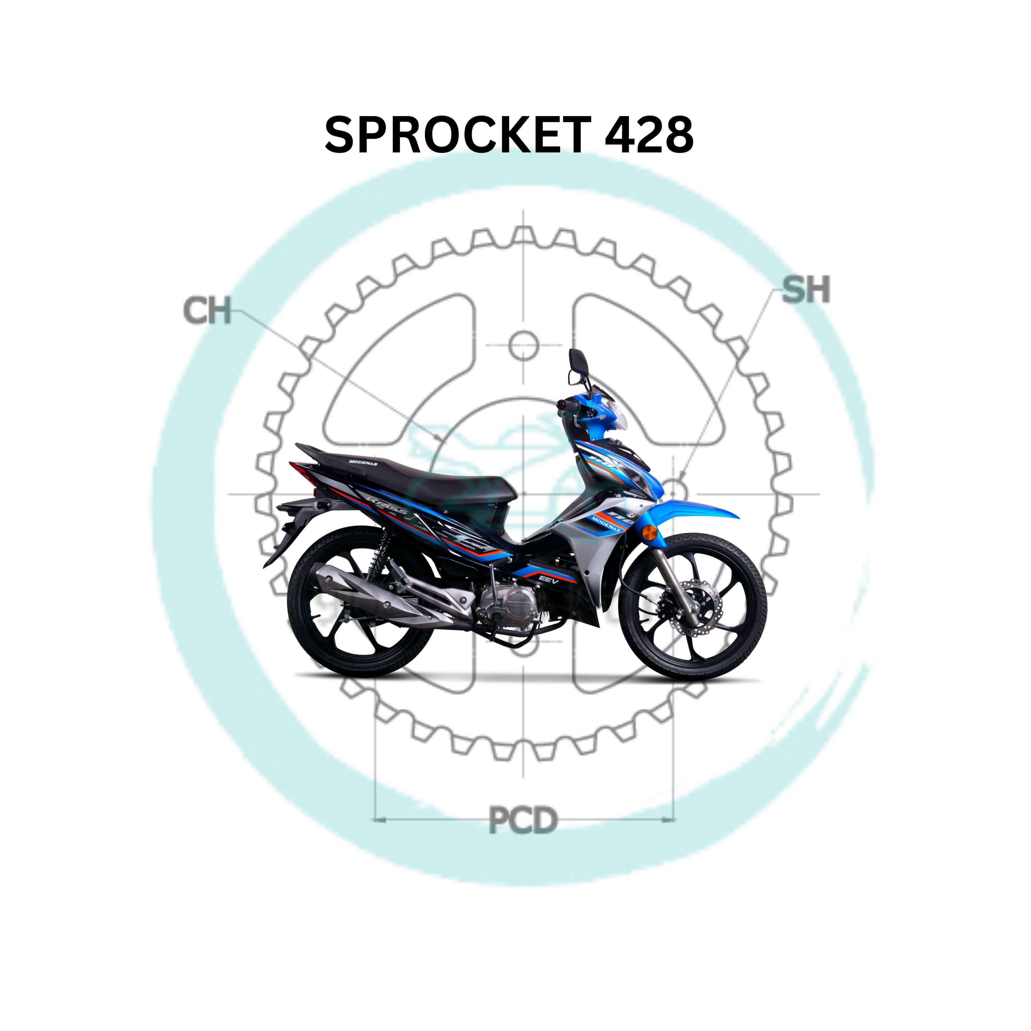 MODENAS MOTOR KRISS 110 MR2 MR3 KRISS110 MR2 MR3 KRISS MR2 MR3 SPROCKET ...