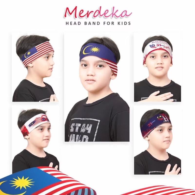 Head Band Merdeka Kids And Adult Unisex Viral Merdeka 2024 | Shopee ...