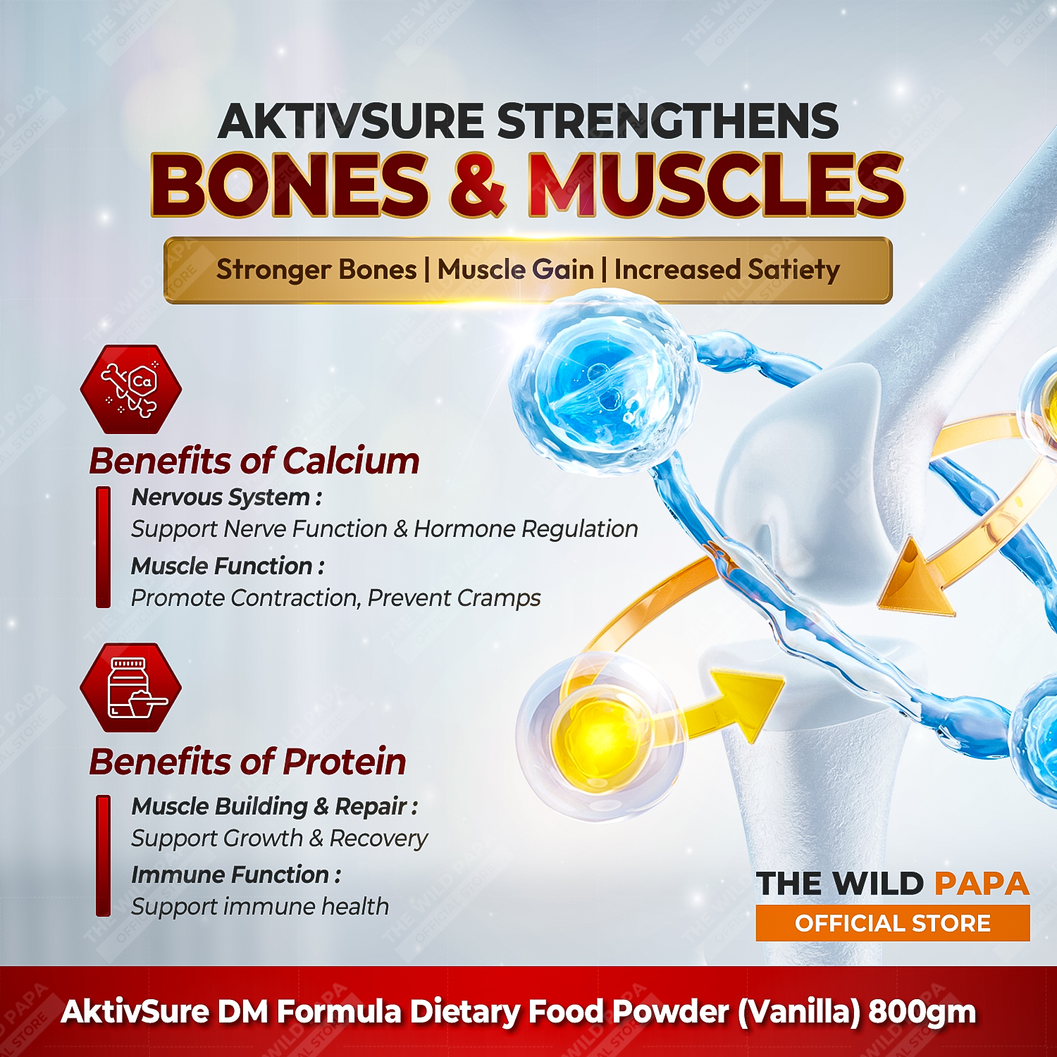 AktivSure DM Formula Dietary Food Powder (Vanilla)800g Low Glycemic ...