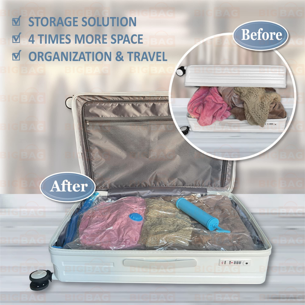 Vacuum Bag Travel Electric Pump Travel Vacuum Bag With Pump Vacuum Baju ...