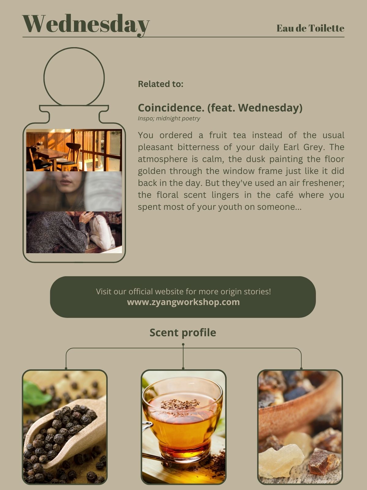 Z.YANG Wednesday Eau de Toilette 30ML 100ML Body Perfume Spray | Shopee ...