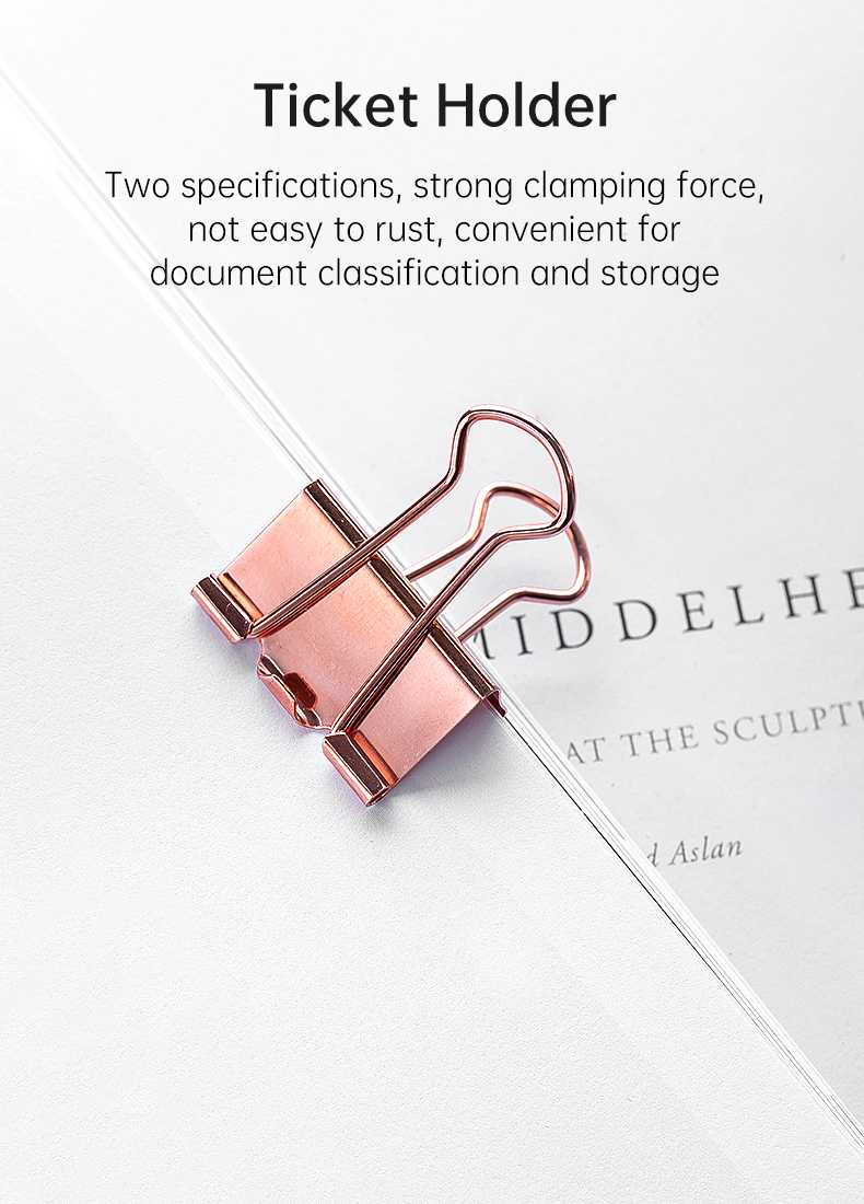 Deli Office Combination Paper Binder Clip And Push Pin Rose 78553 ...