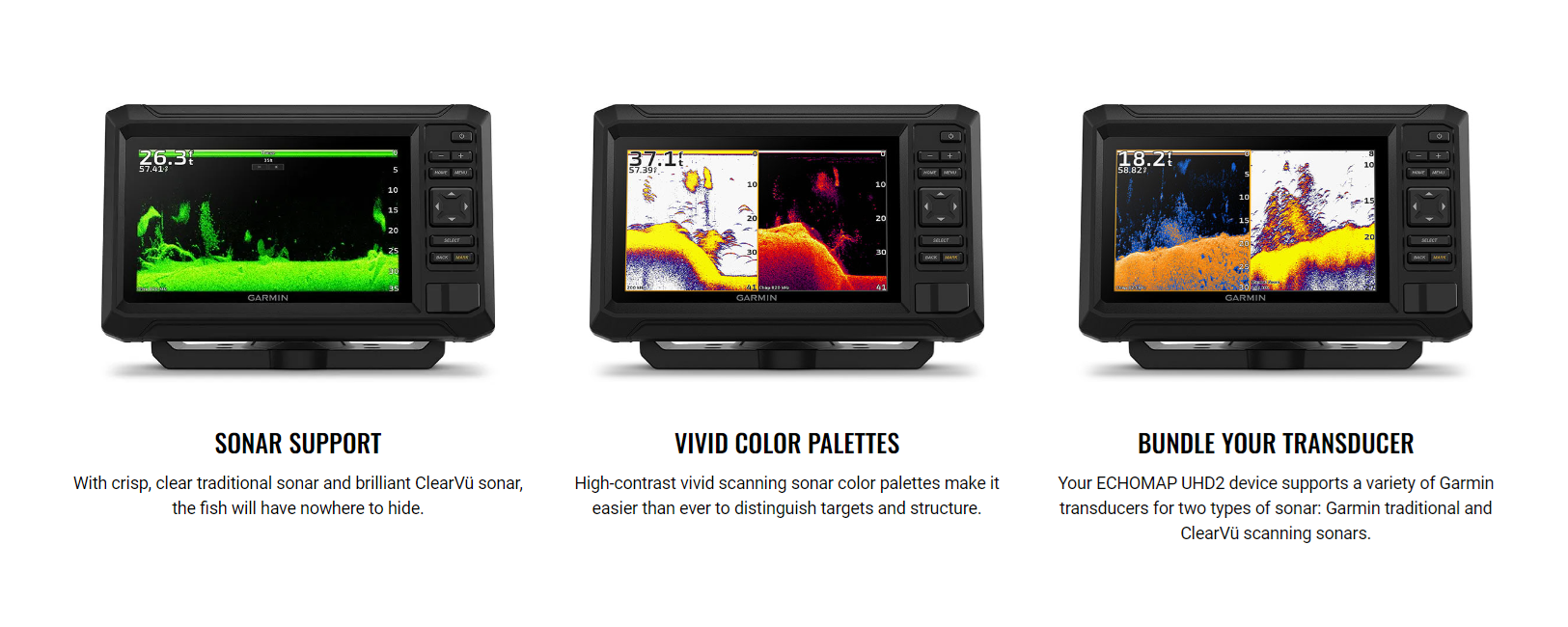 Garmin Echomap UHD2 52cv with GT20-TM | 5-inch Chartplotter with CHIRP ...