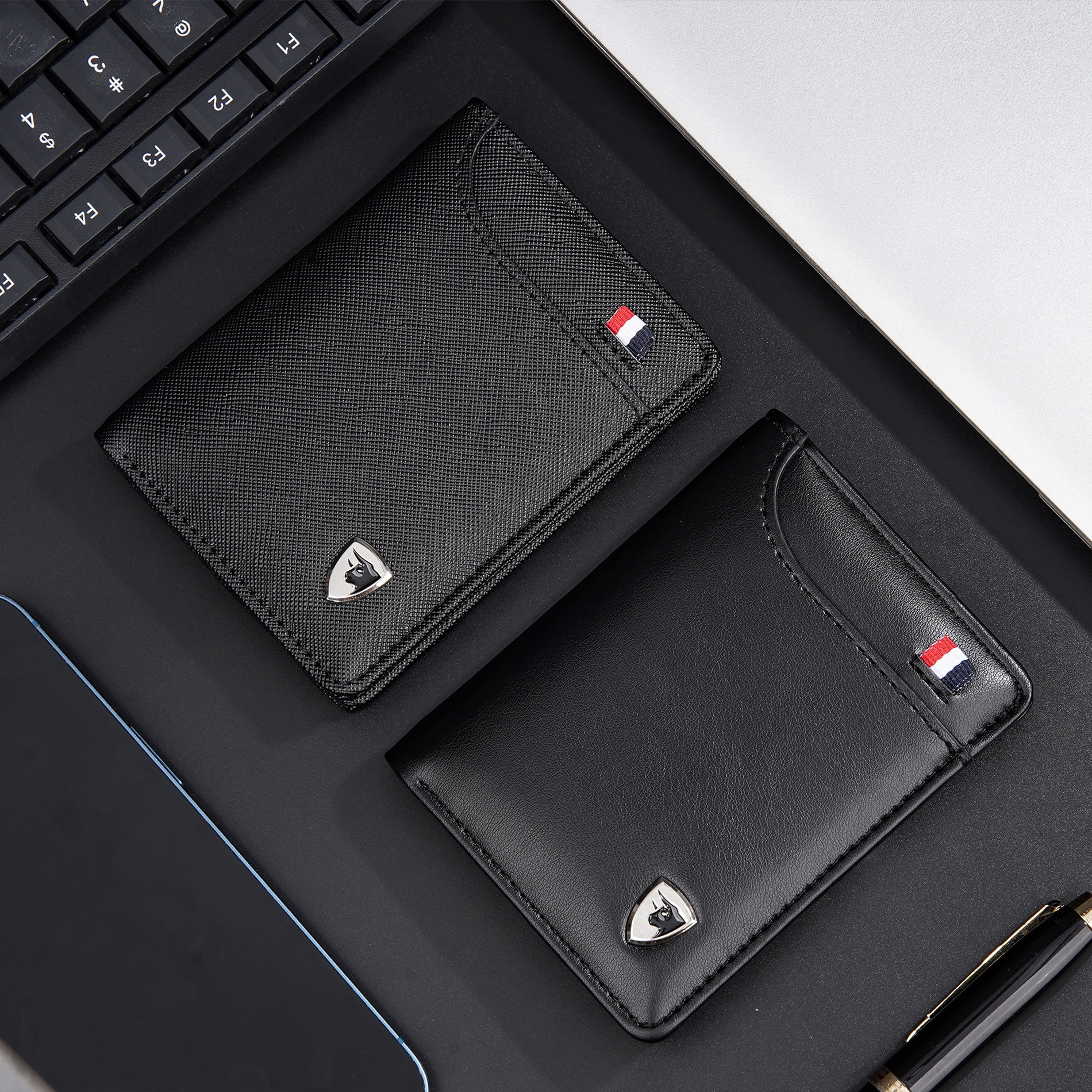 UnisBlack Small Men Wallet , Short Wallet Men , Card Holder Wallet ...