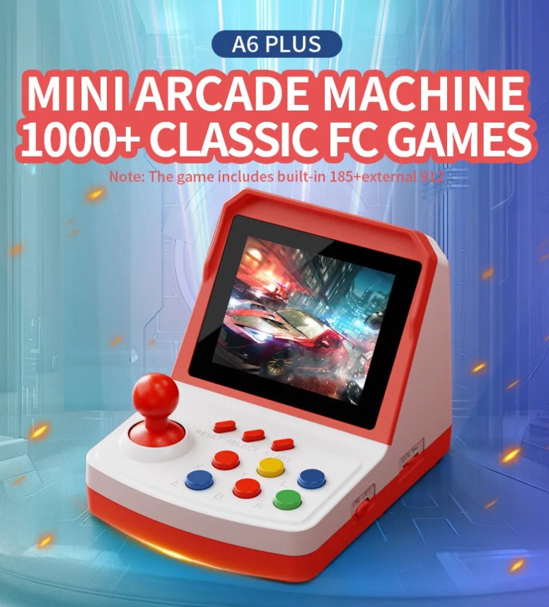 3.2-inch Handheld Game Console A6Plus Mini Retro Joystick Arcade Fc ...