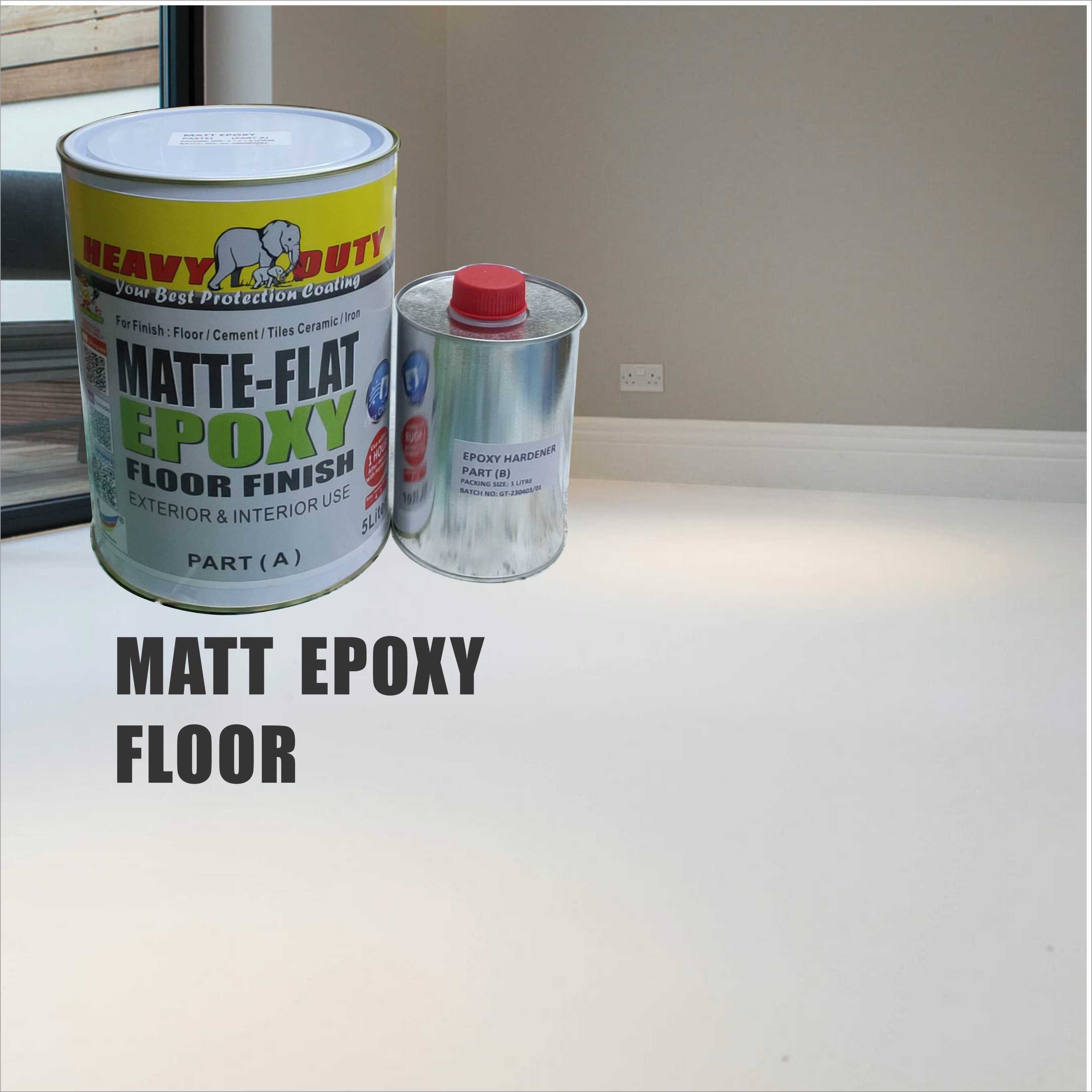 ( MATTE EPOXY ) MATT EPOXY FLOOR PAINT [HEAVY DUTY] PROTECTIVE ...