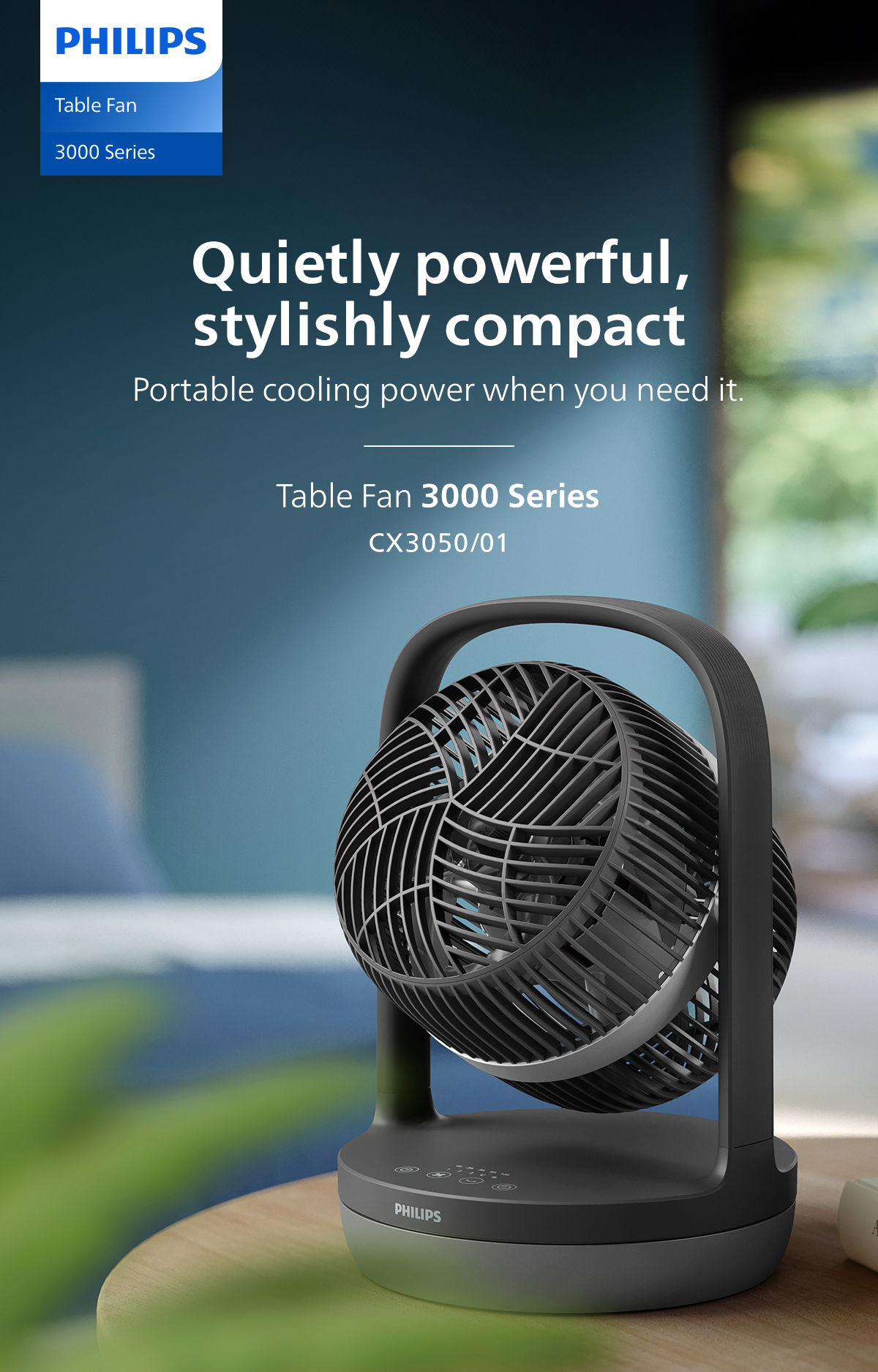 [NEW] PHILIPS 3000 Series 8 Inch Table Fan CX2050 / CX3050 Air ...
