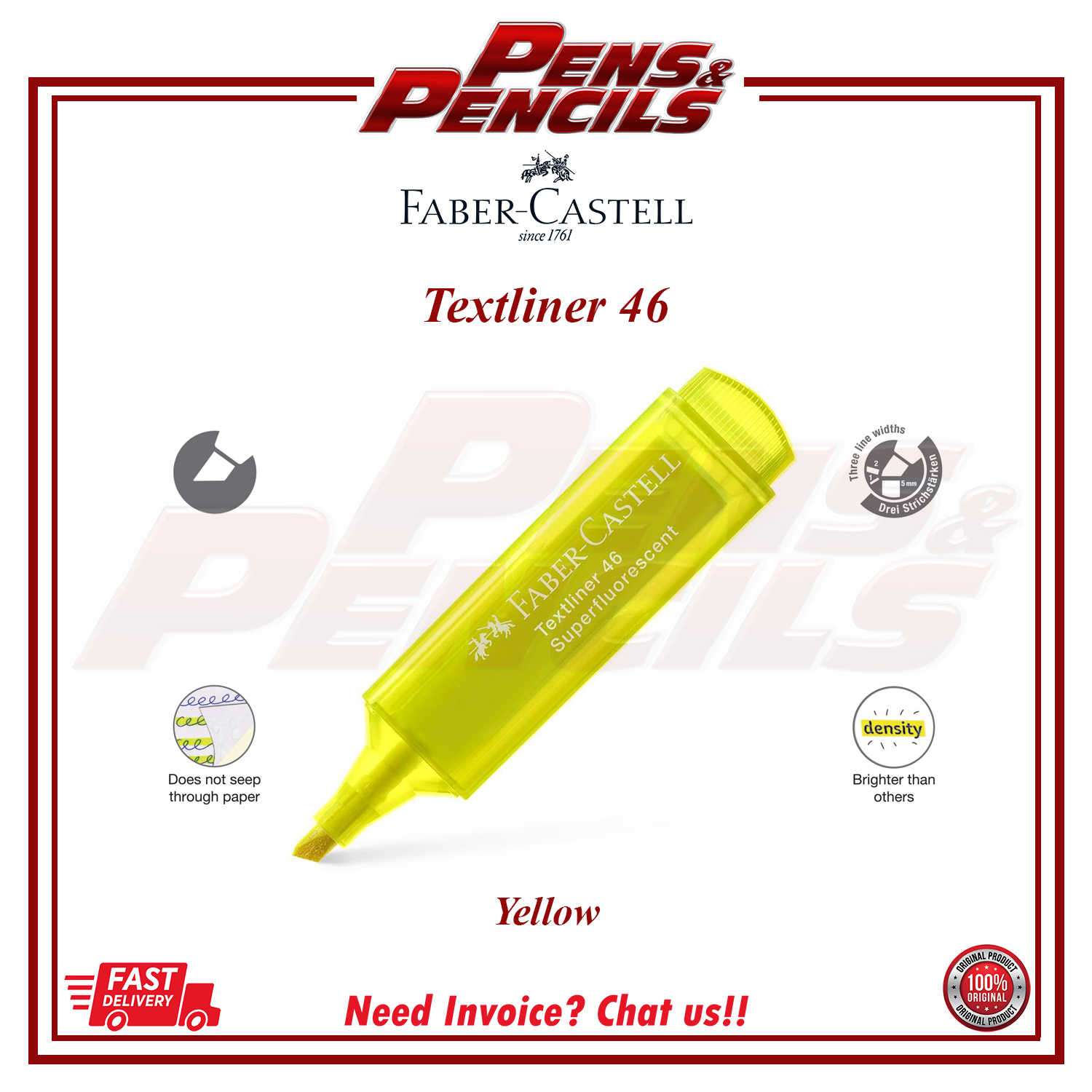 Faber-Castell Textliner 1546 Highlighter Highlight Pen Super ...