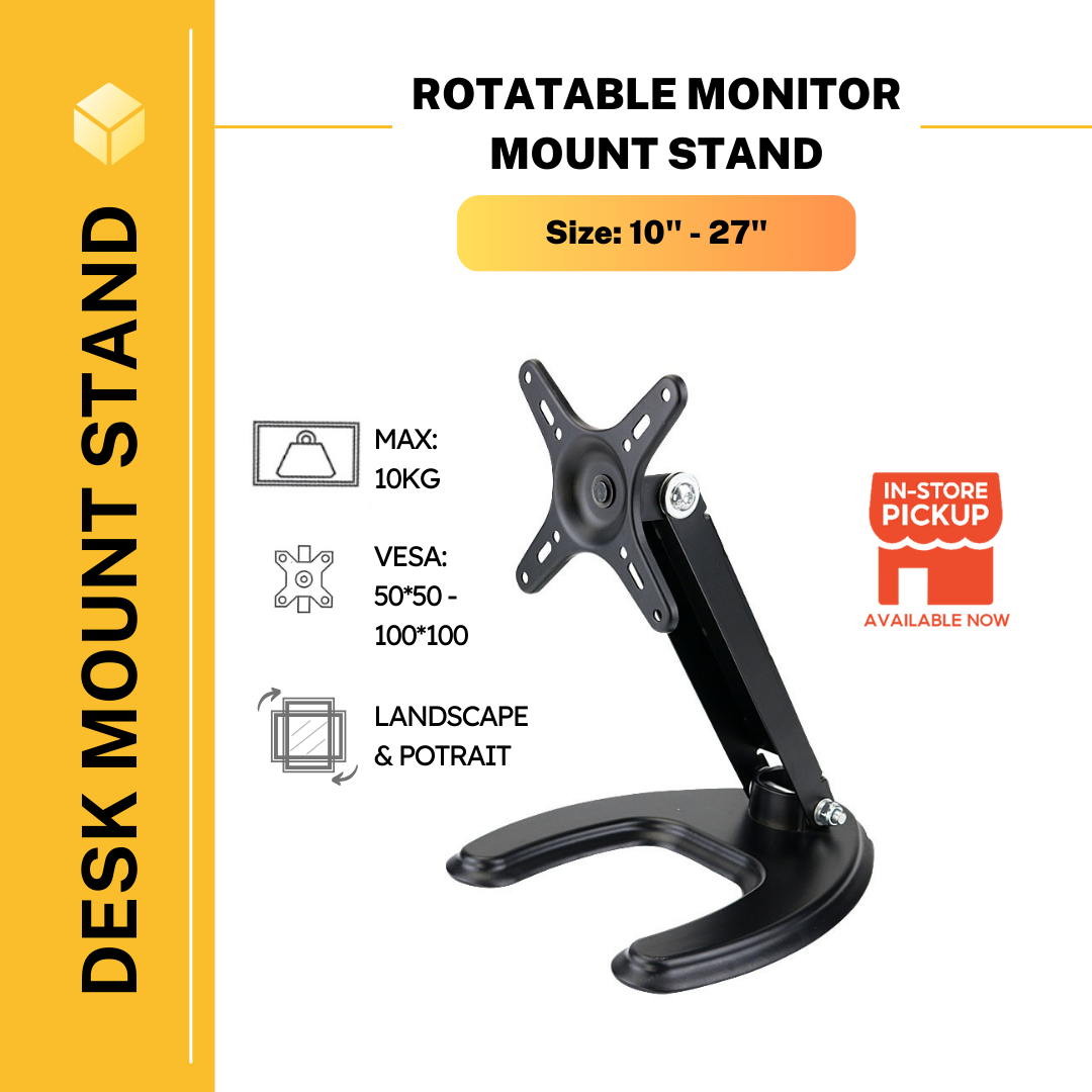 Rotatable Monitor Mount Stand Bracket Adjustable 10 to 27 inch Monitor ...