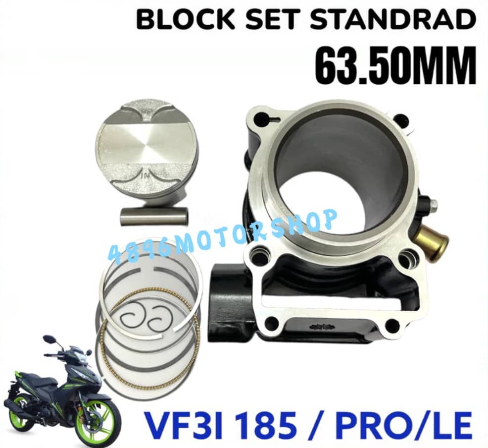 TCB SYM VF3I 185 VF3 PRO LE STD STANDRAD BLOCK SET CLYNDER BLOCK SET 63.50mm blok | Shopee Malaysia