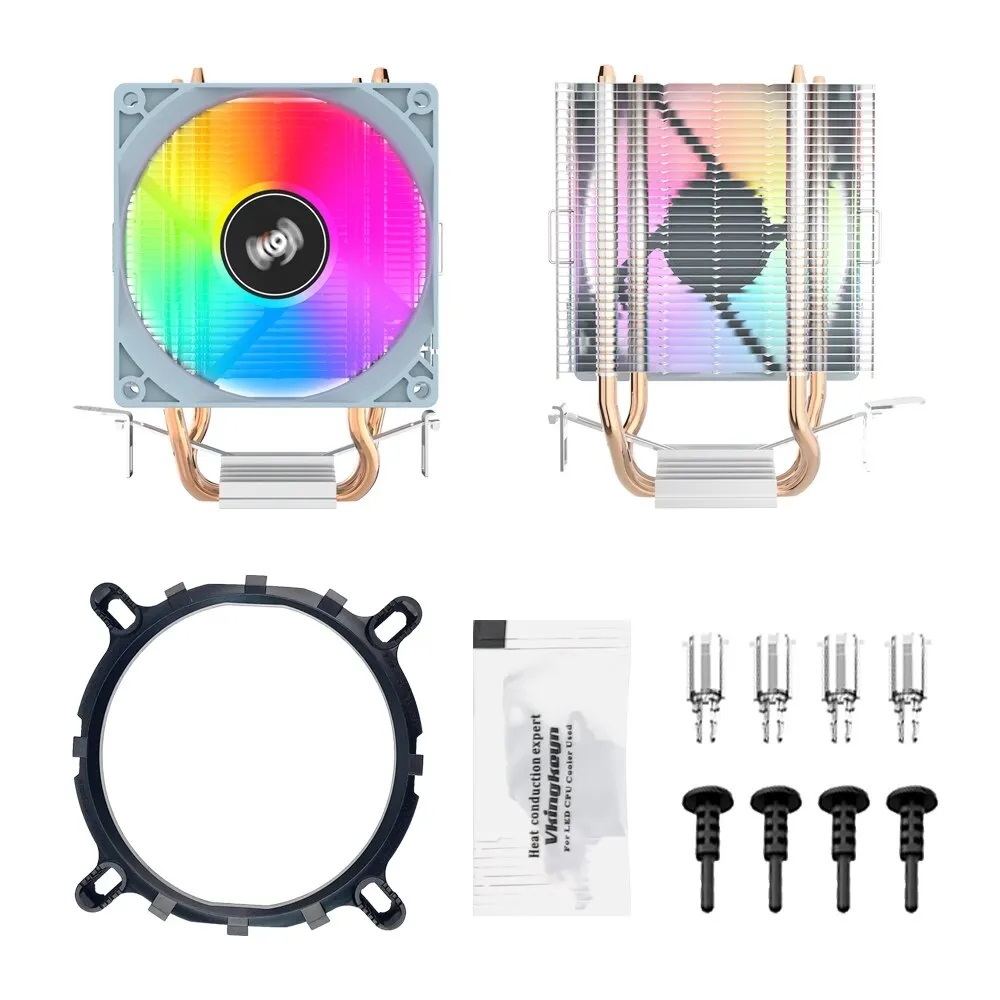 AIGO DARKFLASH ICE 200 PRO CPU AIR COOLER | 7 Leaf 90mm Fan | 1800±10 ...