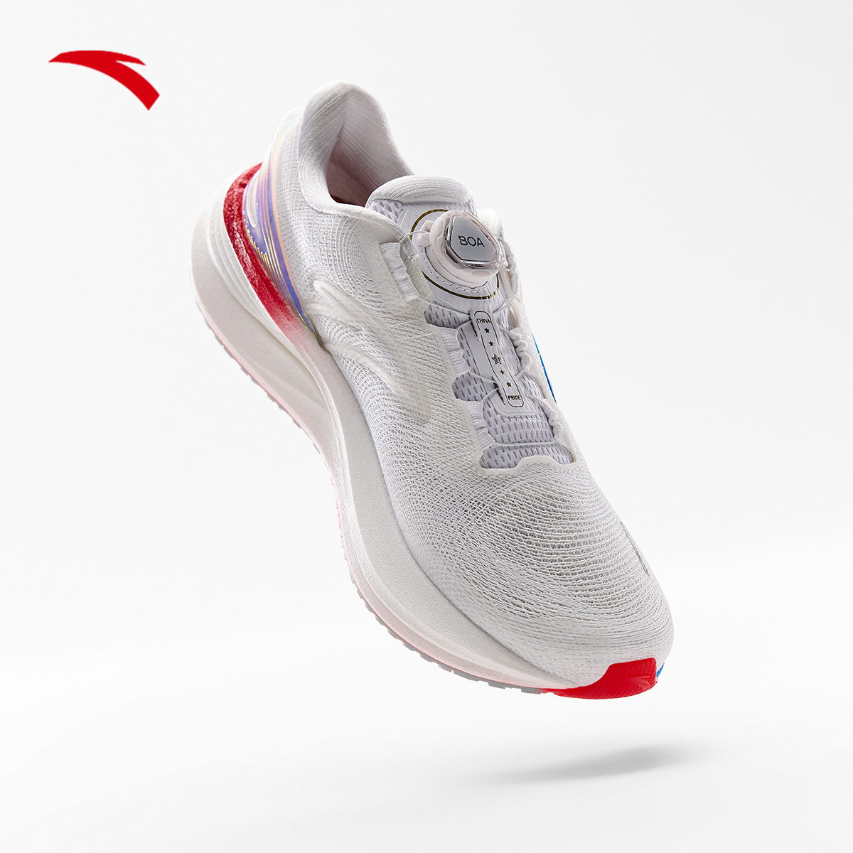 ANTA Women G21 OLYMPIC Running Shoes 122435563R-1 -Pure White/Dial Blue ...
