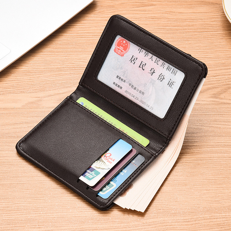 Fashion Men Wallets Men's Vertical Driving License Leather Case Youth ...