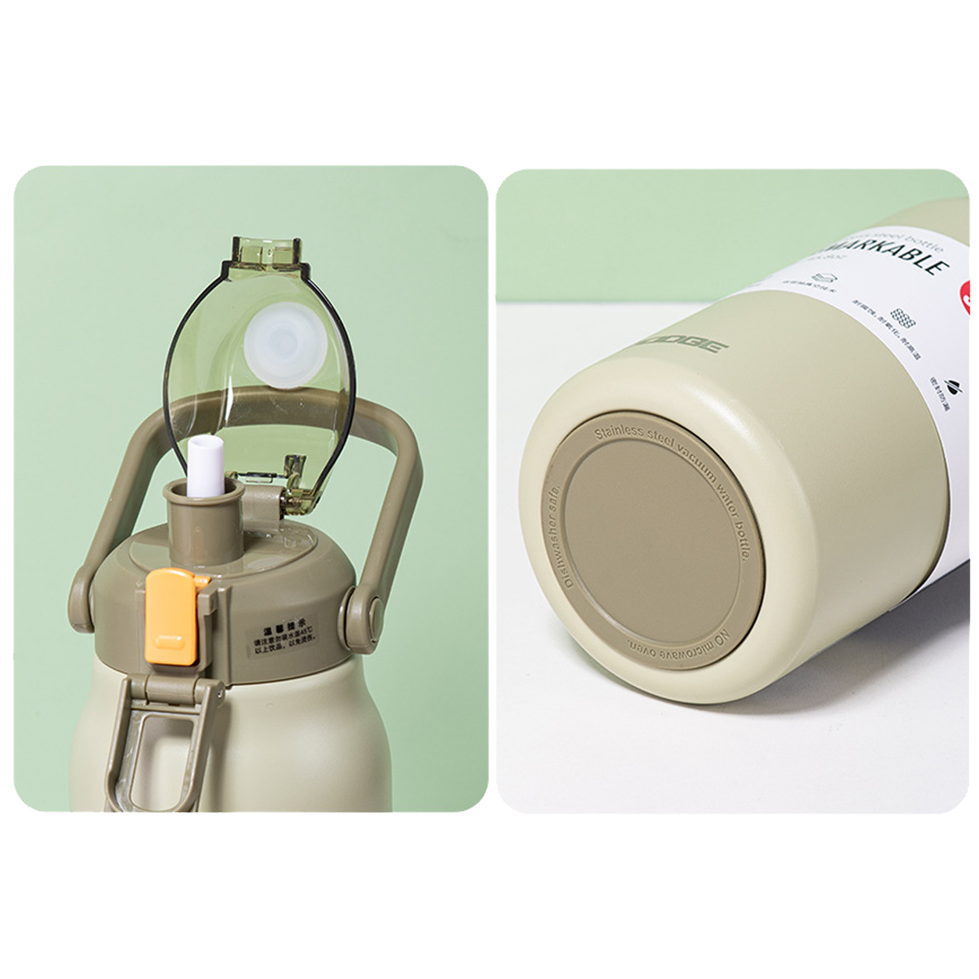 Dodge 1.3L/1.7L Trendy 316SS Stainless Steel Vacuum Flask Thermos Water ...