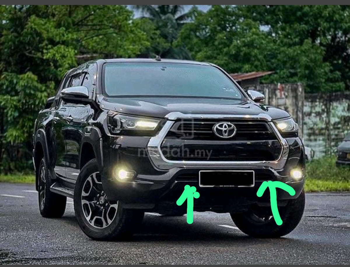 TOYOTA HILUX ROCCO 2.4 GUN125 2021 BUMPER LOWER GRILLE LH&RH SET ...