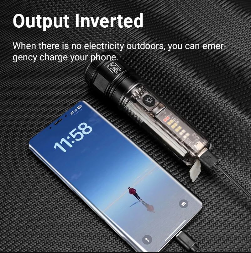 (🇲🇾Stock) X-36 Led Flashlight Solar Rechargeable LED Torchlight Lampu ...