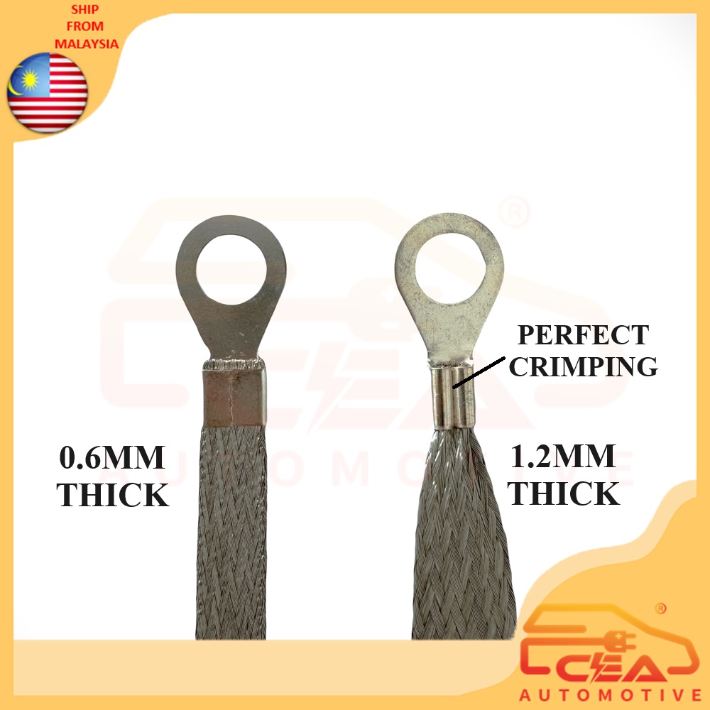 200MM 250MM 300MM 400MM 500MM 600MM CAR GROUNDING CABLE STANDARD 1PCS ...