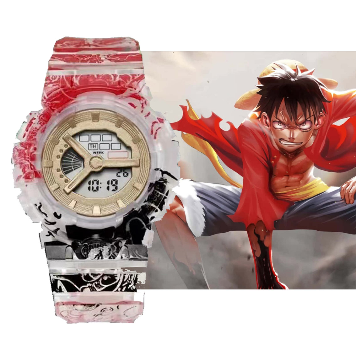 Dragonball Onepieces Jam Tangan Budak Digital Kids Watches | Shopee ...