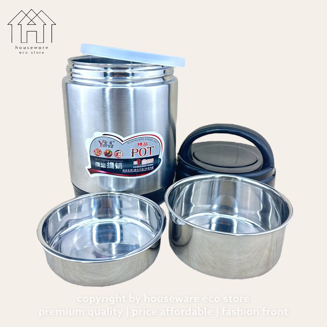 Stainless Steel Thermos Heated Lunch Box Containers | Food Carrier Heat ...