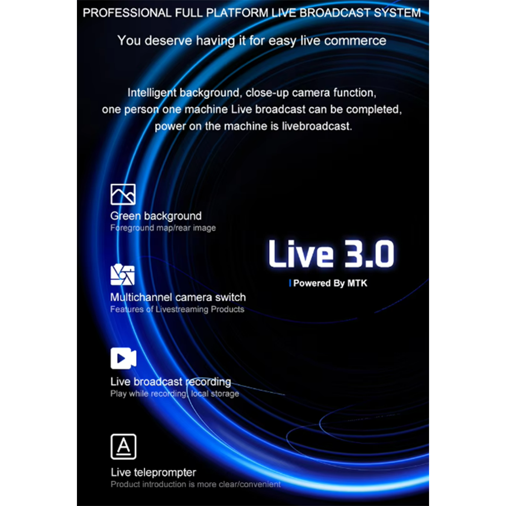 New Live Streaming Screen Advertising Display Tabletop Live Broadcast ...