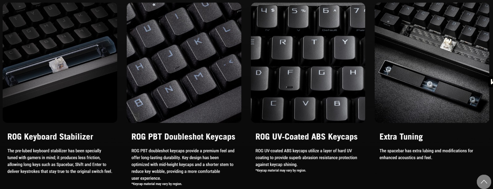 ASUS ROG Azoth Extreme Mechanical Gaming Keyboard Customizable 75% OLED ...