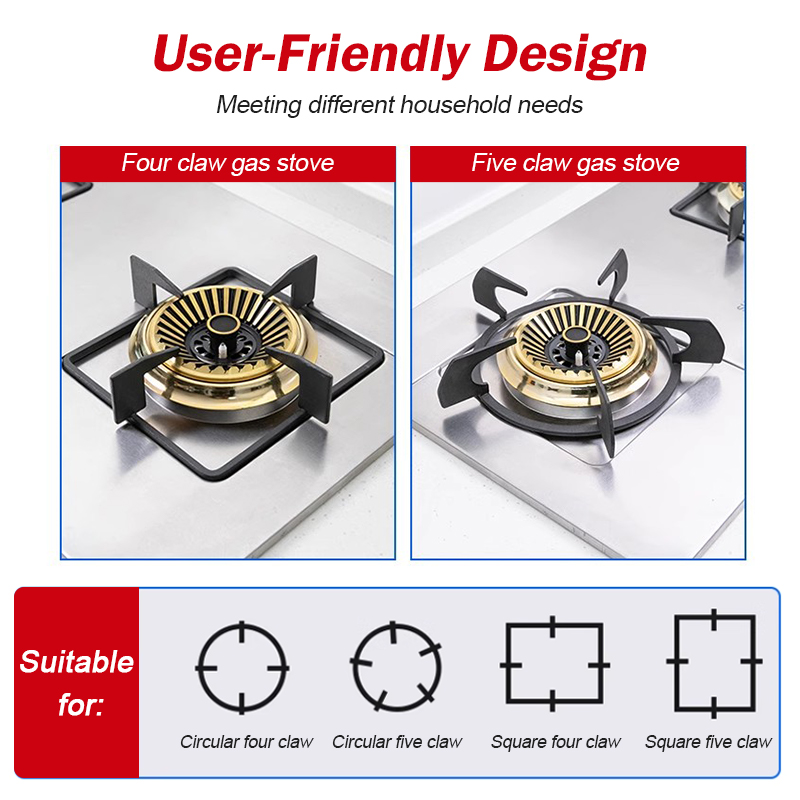 🔥Universal Gas Stove Bracket Stand Kitchen Cast Iron Non Slip Stovetop ...