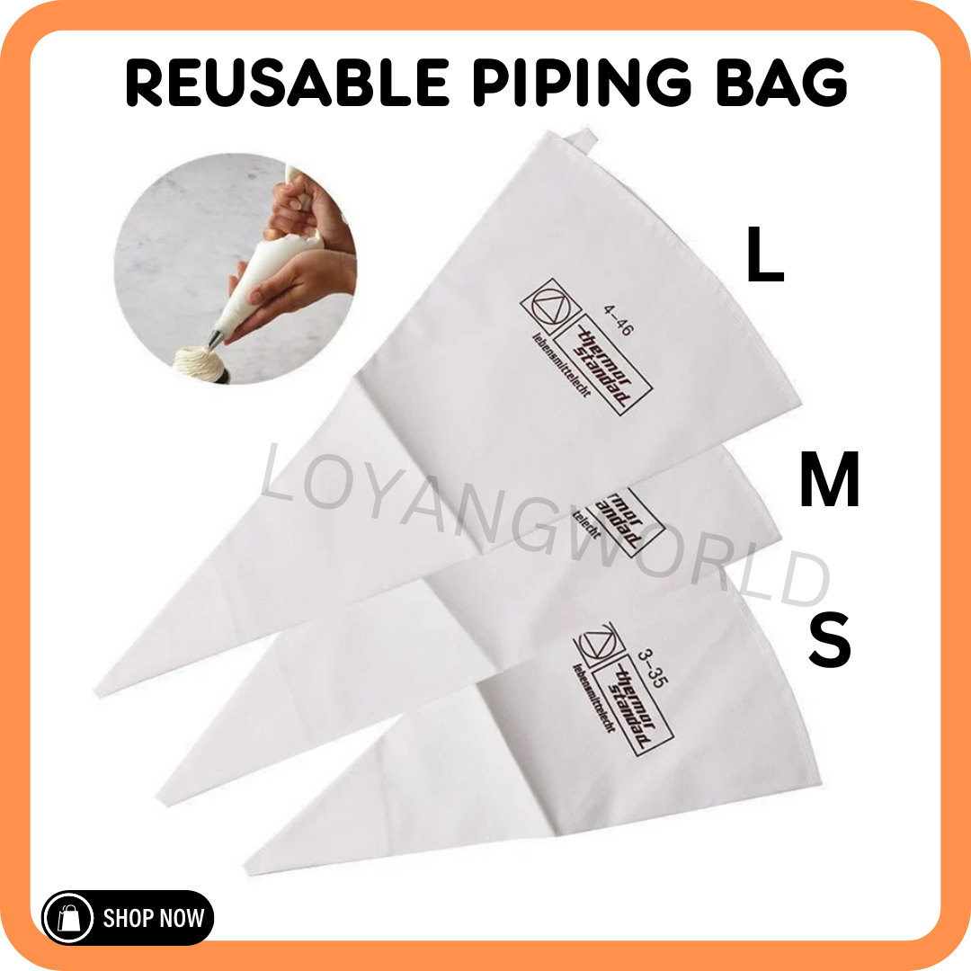Reusable cloth Piping Bag decorating bag for squeezing cream cookies ...
