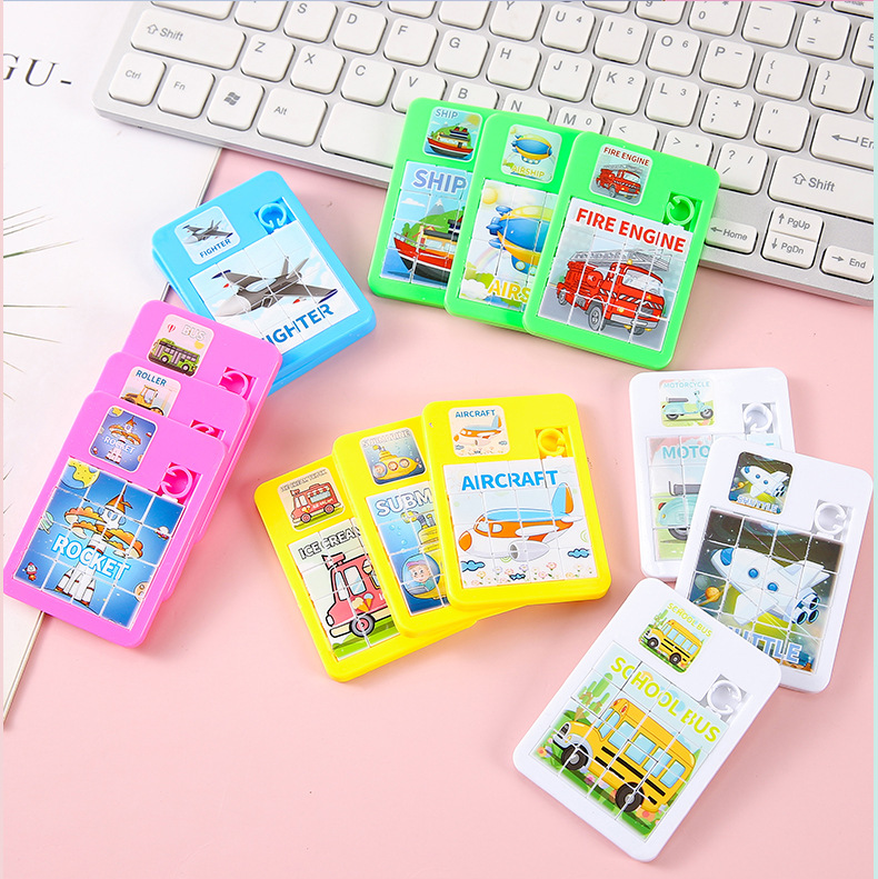 16pcs Slide Puzzle Kids Jigsaw Early Learn Doorgift Gift Goodies ...