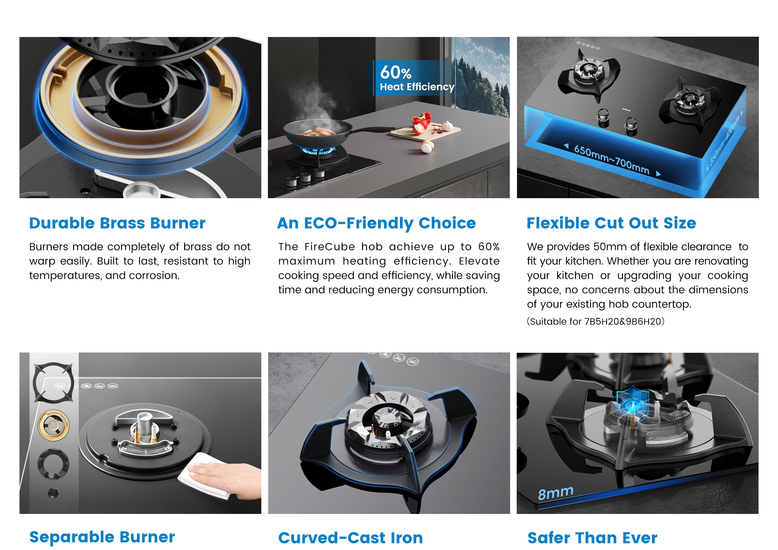 ROBAM Fire Cube Gas Hob 9B6H31 | Shopee Malaysia