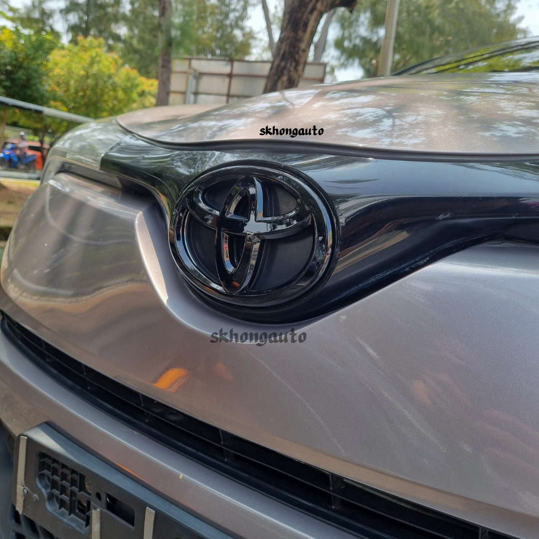 Toyota CHR car logo emblem frame carbon fiber pnp accessories ...