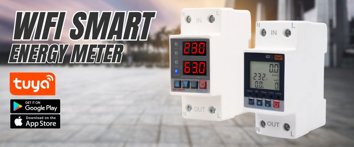 POTRIC SMART WIFI Power Monitoring Meter 63A Smart Meter Timer Control ...