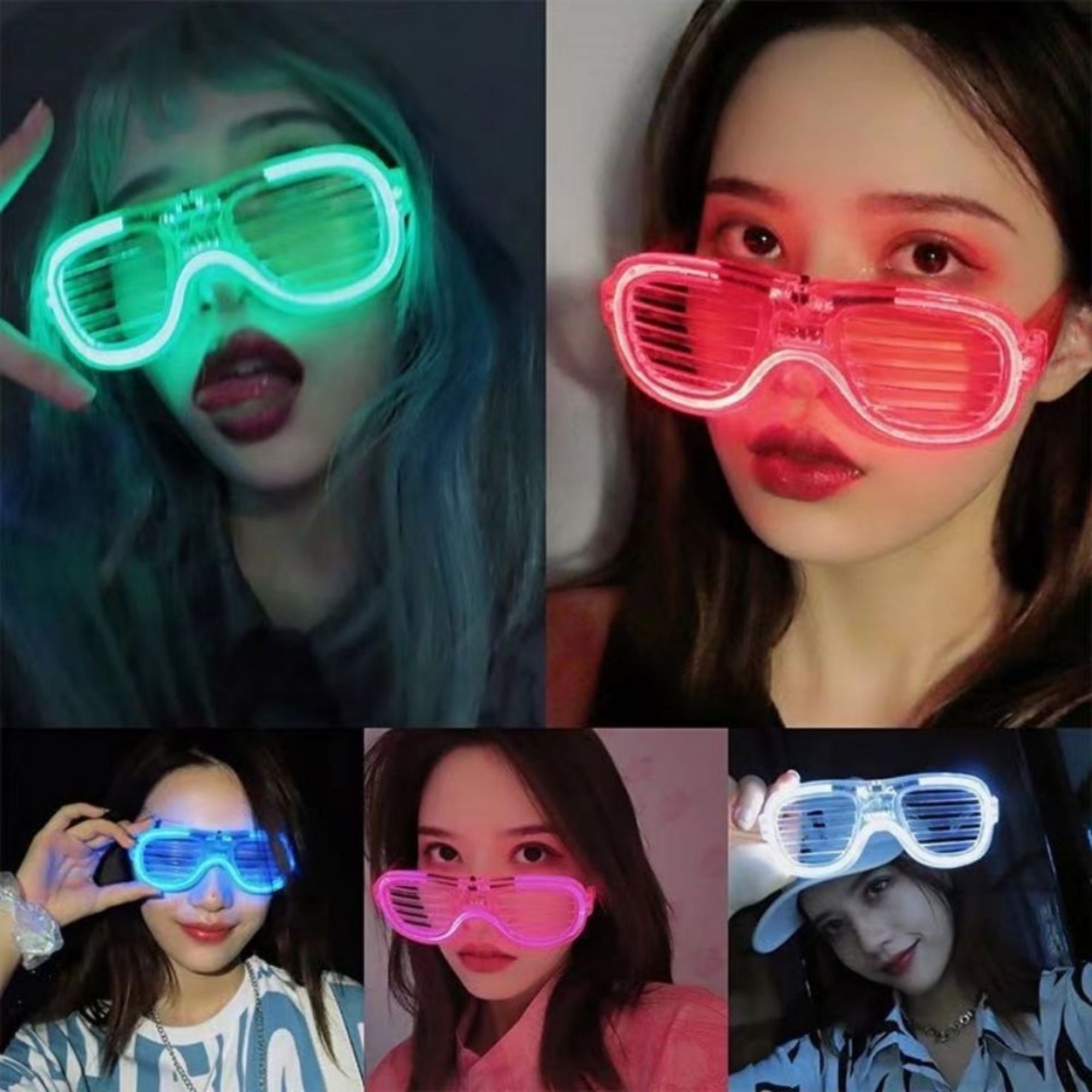 Party Led Light Glasses Glow Glasses Glow in the Dark Party Party Pack ...