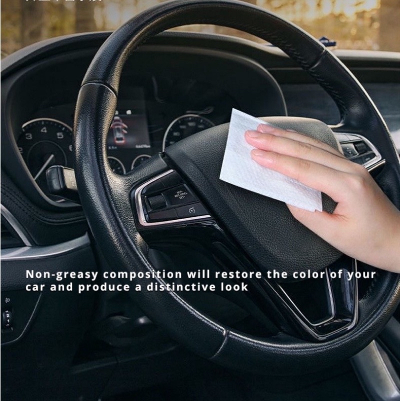 【15pcs | 80pcs】Wet Wipes Car Interior Cleaner Accessories Dust Remover ...