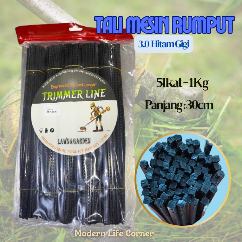 Tali Mesin Rumput Dawai 2.7mm/3.0mm/3.3mm Heavy Duty/Heavy duty nylon ...