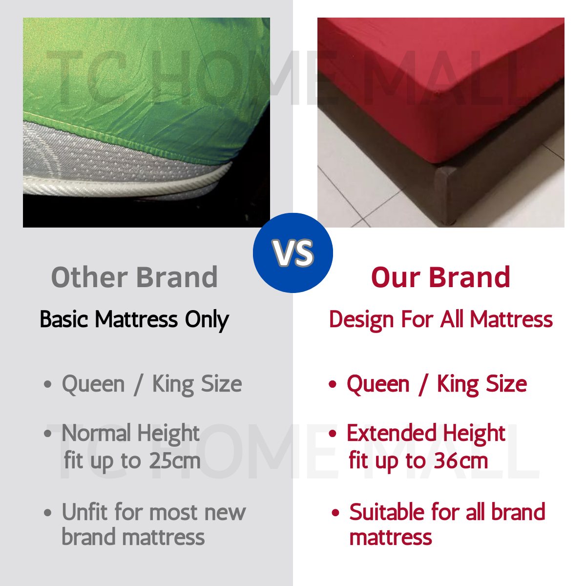 Cadar Set Tilam Plain Kosong Premium Fitted Bed sheet Homestay Single ...