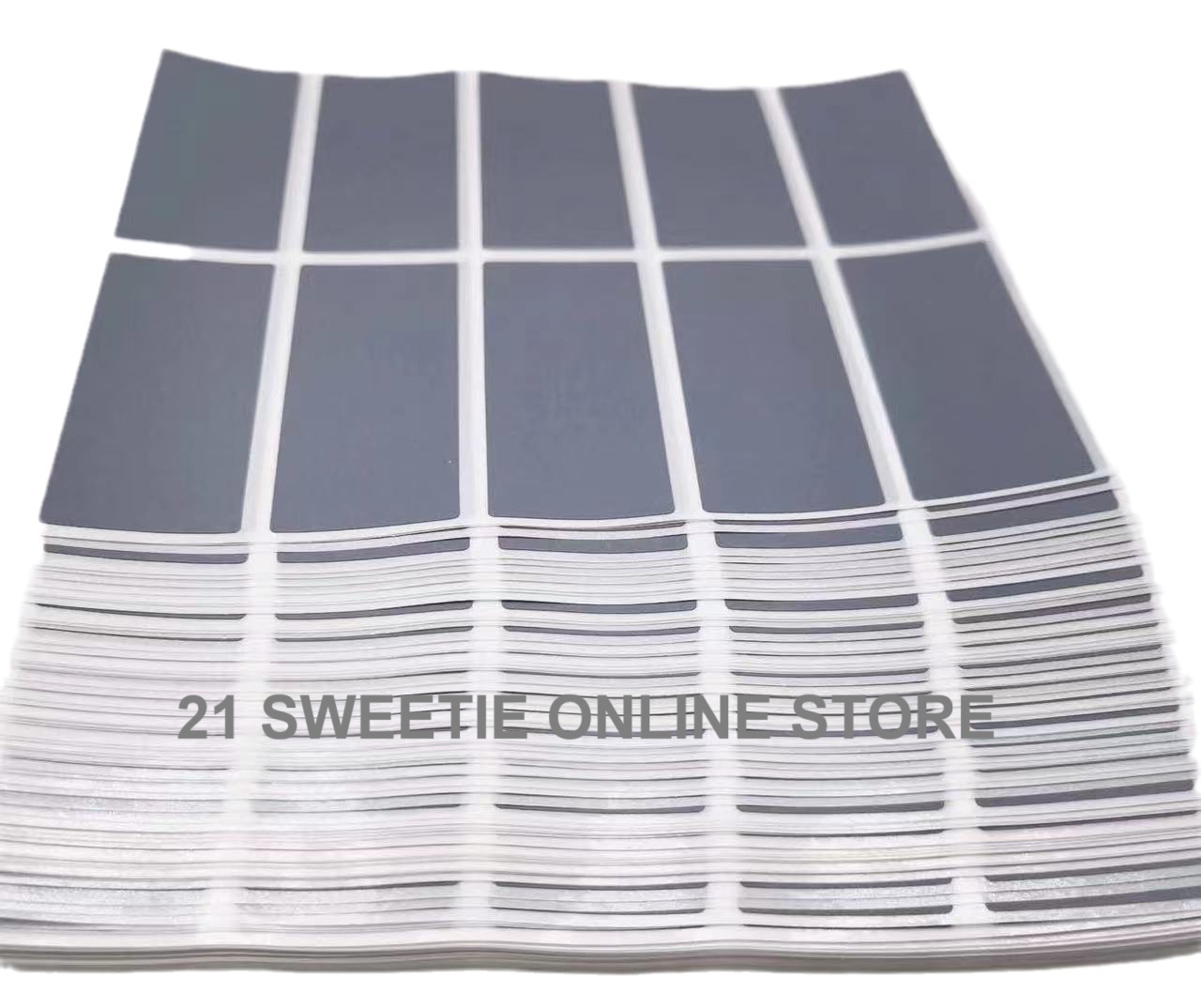 50PCS Scratch Silver Sticker Rectangle Adhesive Scratch off labels ...