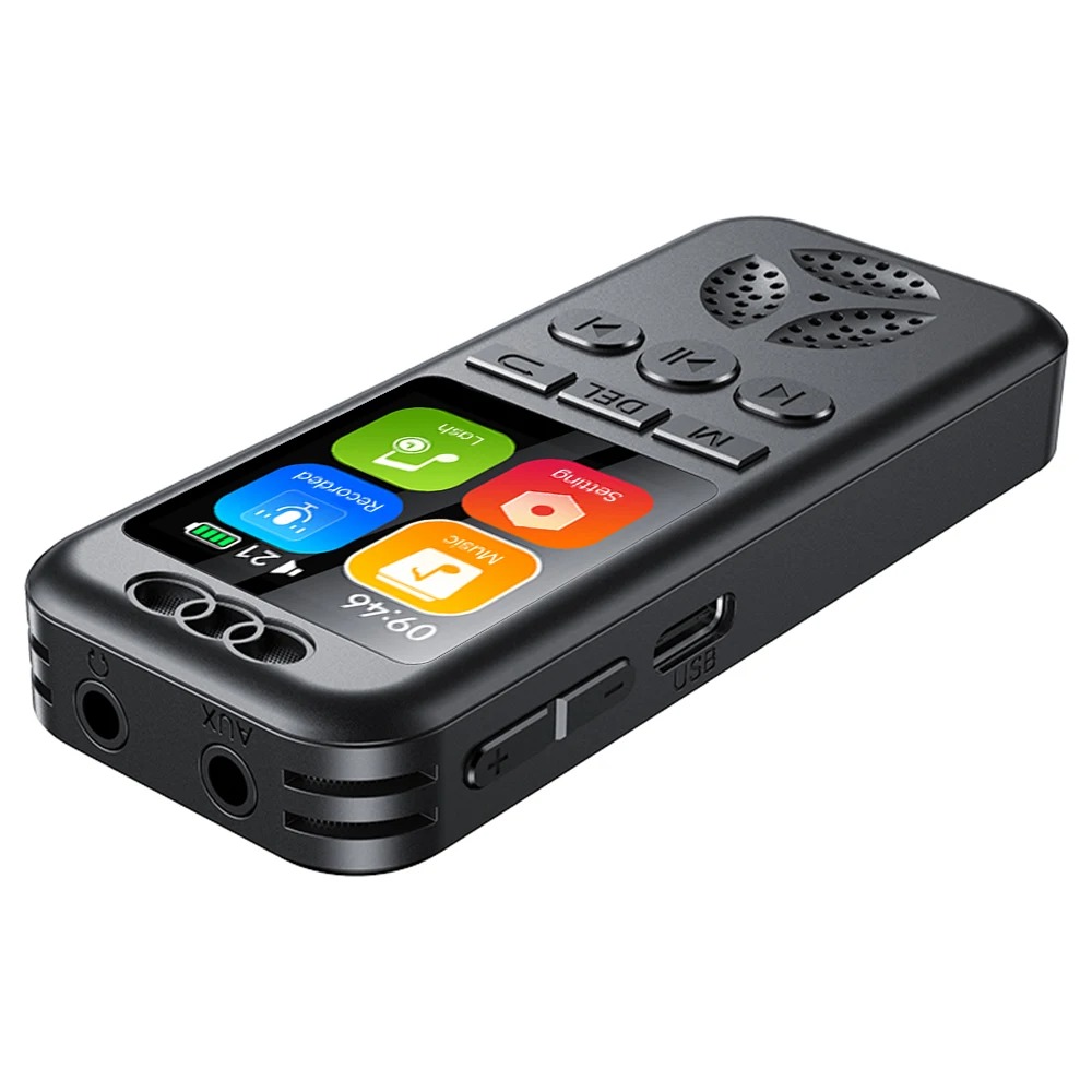 Digital Voice Recorder MP3 Player HD Noise Reduction WAV Audio Player ...