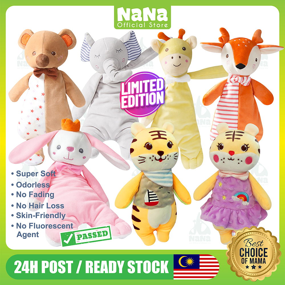 NANA Baby Soothing Towel Minky Dot Sleep Toy Comfort Blanket Soft ...